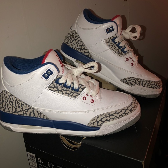 Jordan | Shoes | True Blue 3s Alternate 5s And Baron 1s | Poshmark